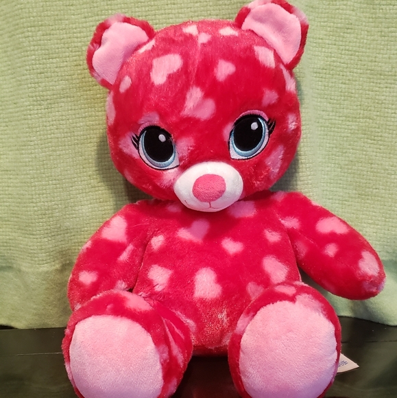 Build-A-Bear | Toys | Build A Bear Sweat Hugs Red Pink Hearts Bear ...